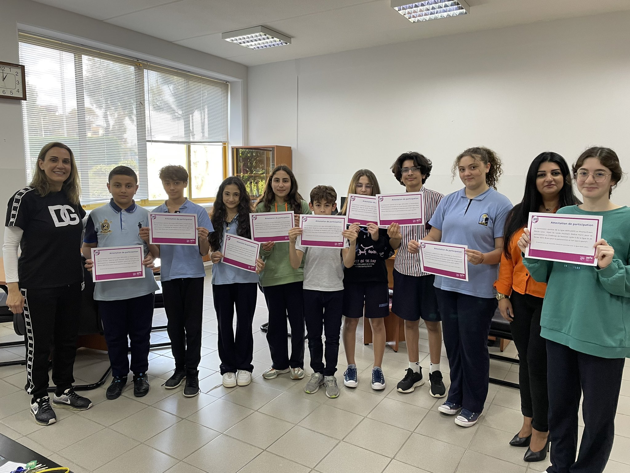 Certifying our students for their participation at the “Challenge ...